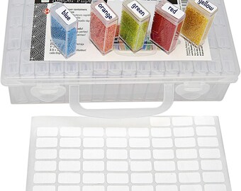 The Beadsmith Personality Case Clear Plastic Bead Storage - Etsy