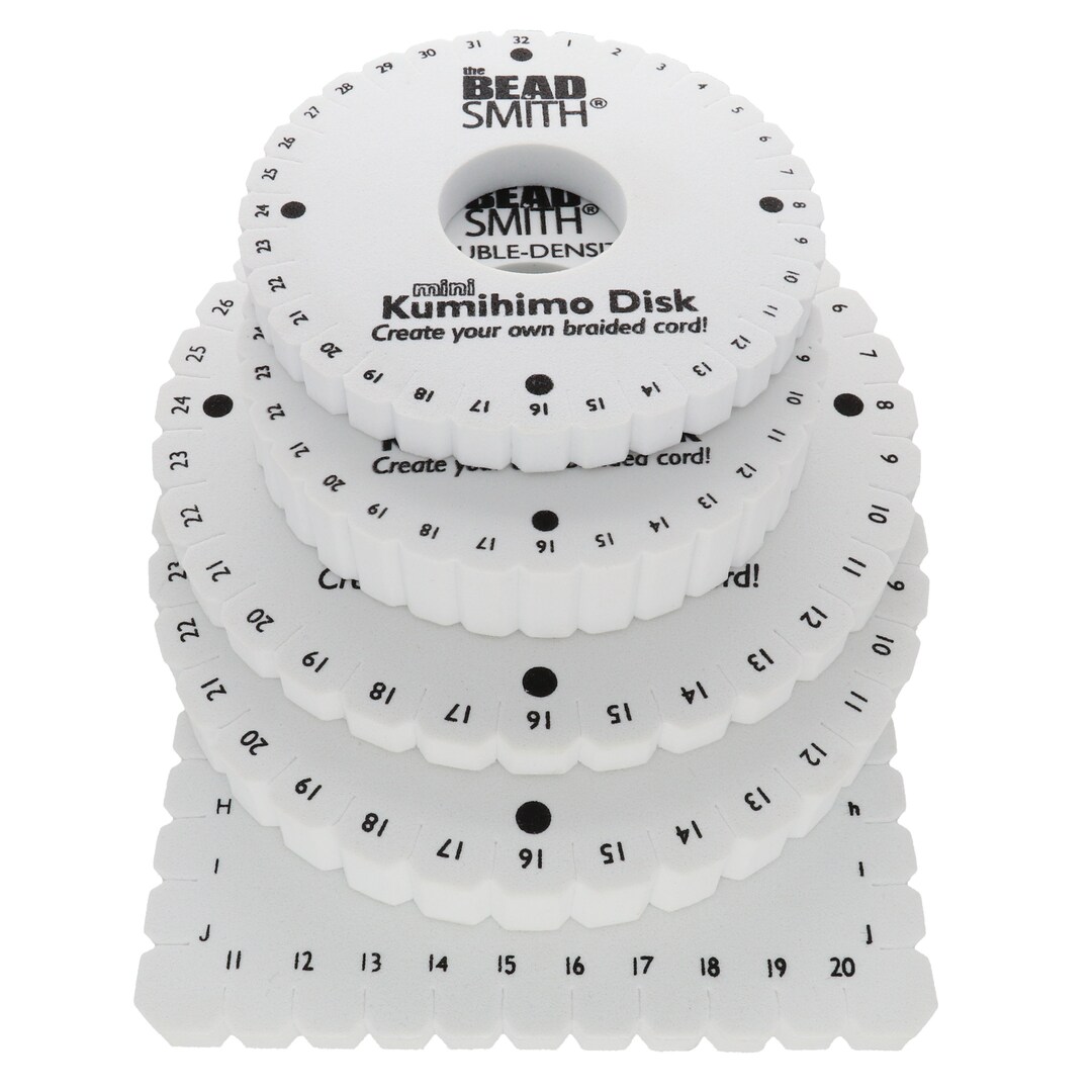 The Beadsmith Kumihimo 5-piece Combo Variety Disks Jewelry Tools F ...