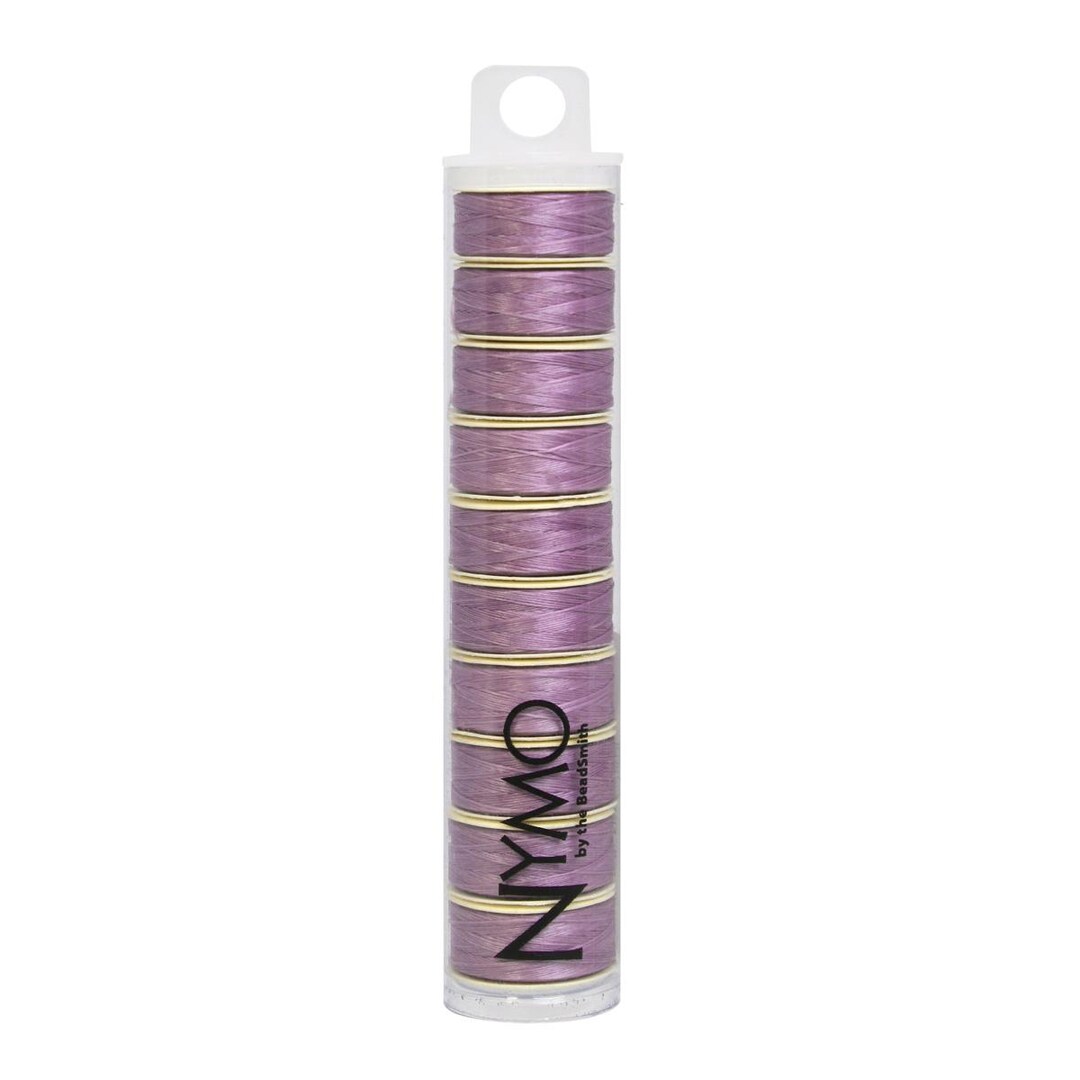 The Beadsmith Nymo Thread – 10-pack Light Purple Color – Size B, 20mm ...