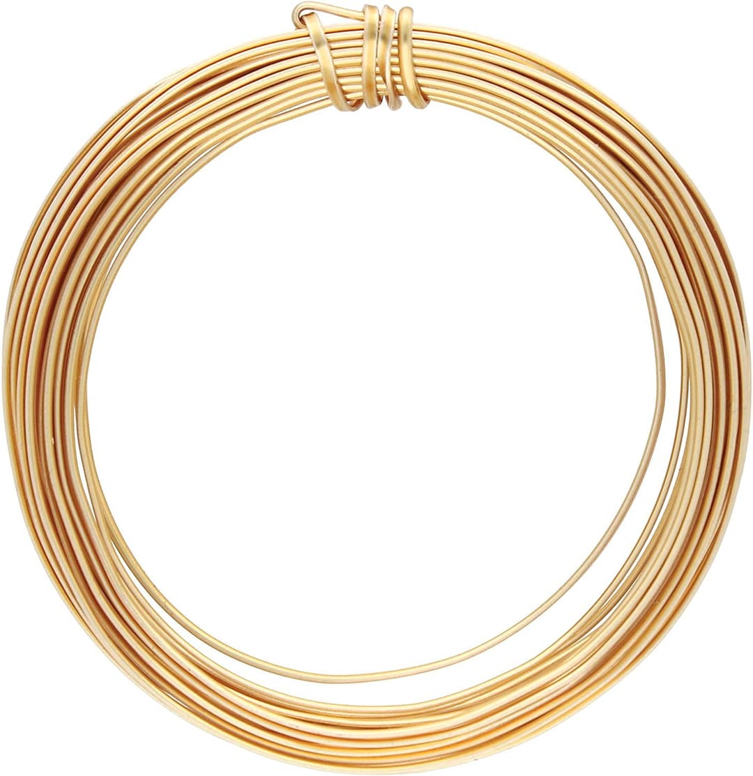 Gold Plated Half Round Craft Bead Wire 21ga (12ft) by Beadsmith - Etsy