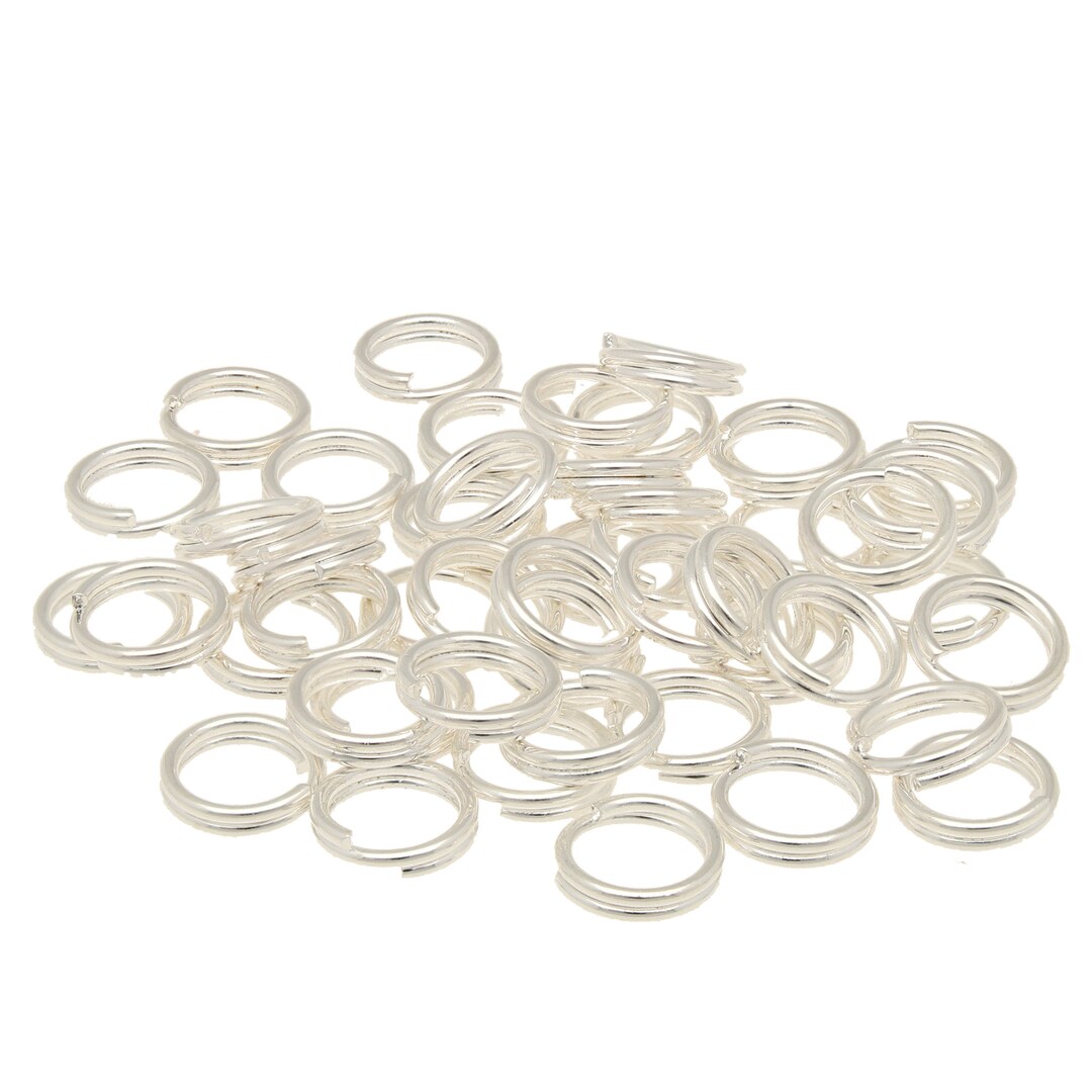 The Beadsmith Split Rings– 6mm–silver– 500pcs– Metal Loops F/ Fishing ...