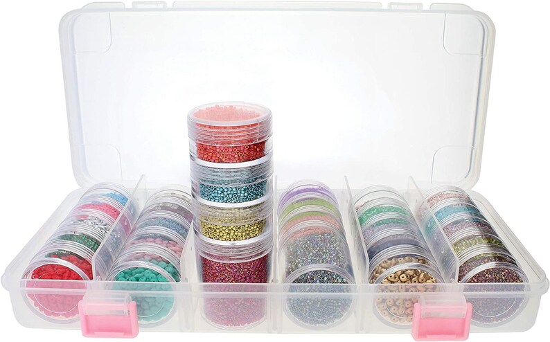 The Beadsmith Personality Case Clear Plastic Bead Storage - Etsy