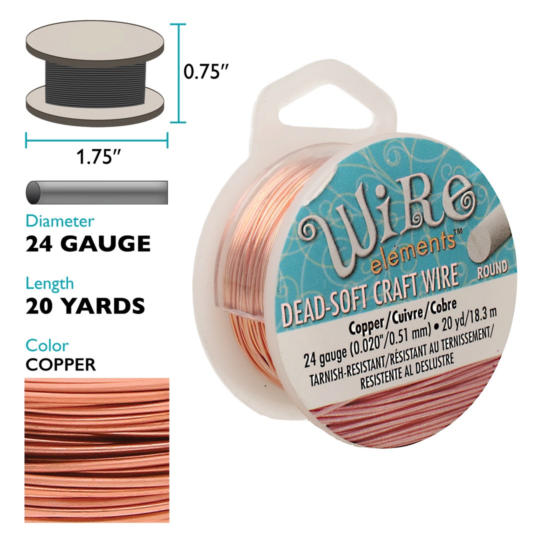 The Beadsmith Wire Elements Craft Wire– Tarnish Resistant, Soft Temper ...