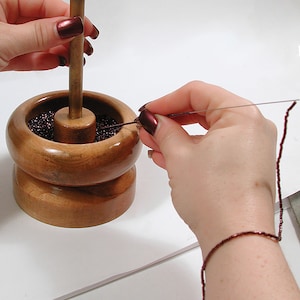 The Beadsmith Spin & String, Spinning Wheel Needle, 3.65 In. 100 Pieces ...