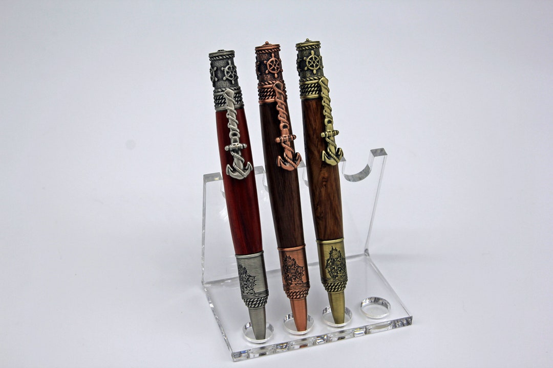 Handmade Nautical Pen - Tall Ship, Anchor, Amish Wood - Etsy