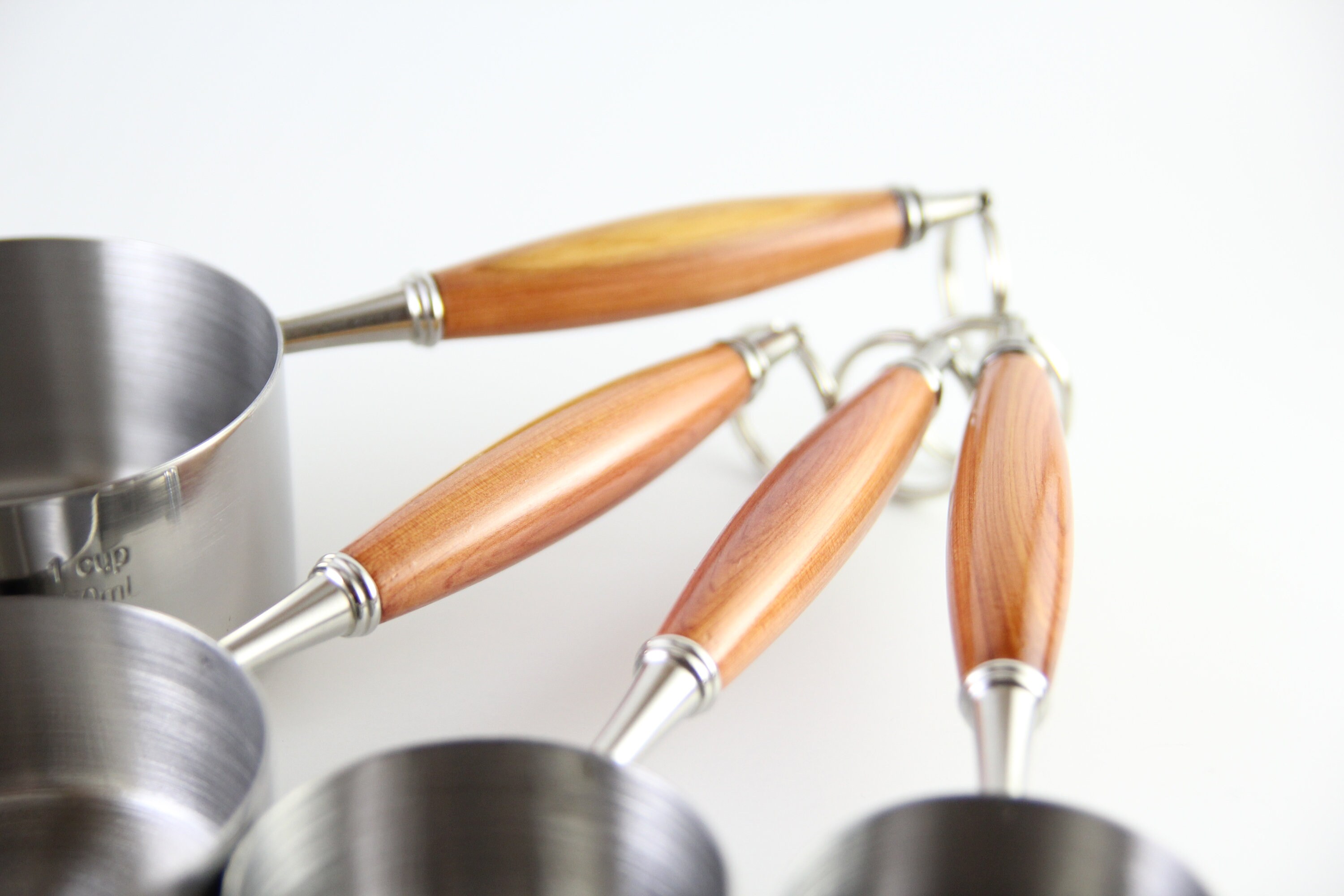 Hand Made Wood Measuring Cup Set - Hickory — Farmstead DecorNmore