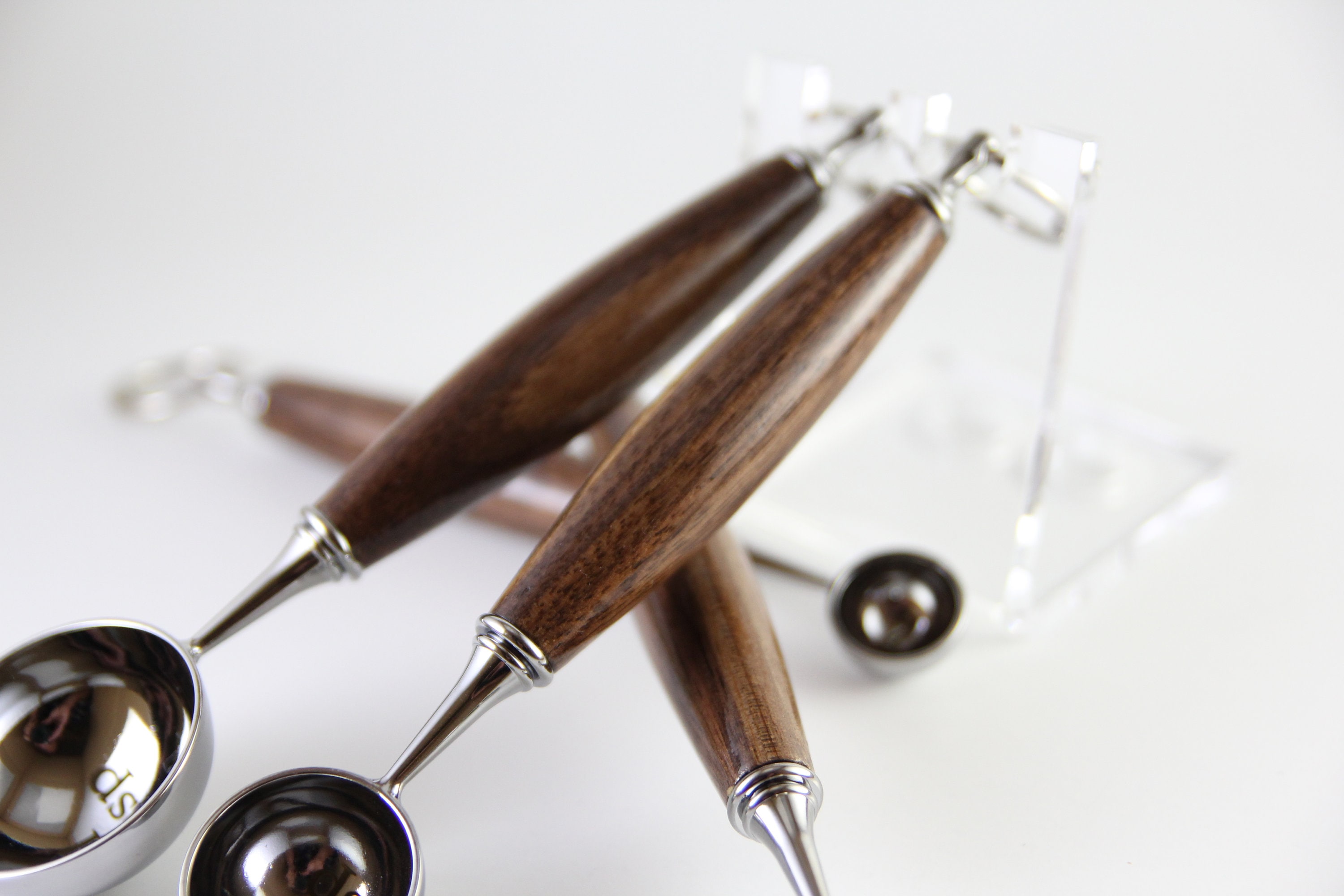 Hand Made Wood Measuring Spoons Set - Cherry - Etsy