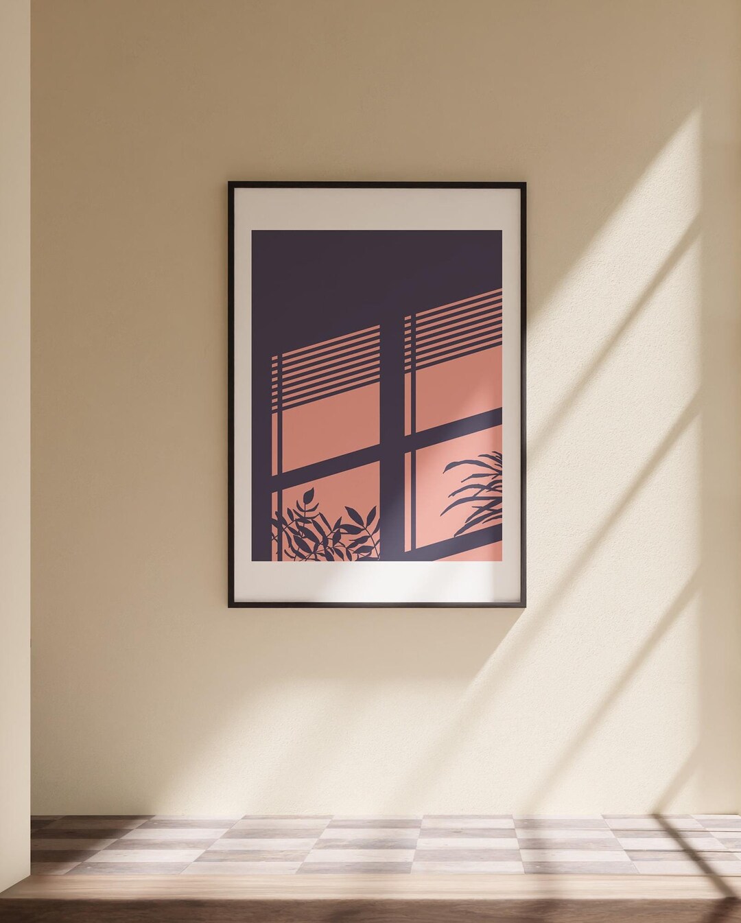 Art Print 'solis' | Wall Decor Art Hanging Evening Sun Shadow Nature ...
