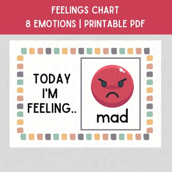 Feeling Chart Svg - Etsy