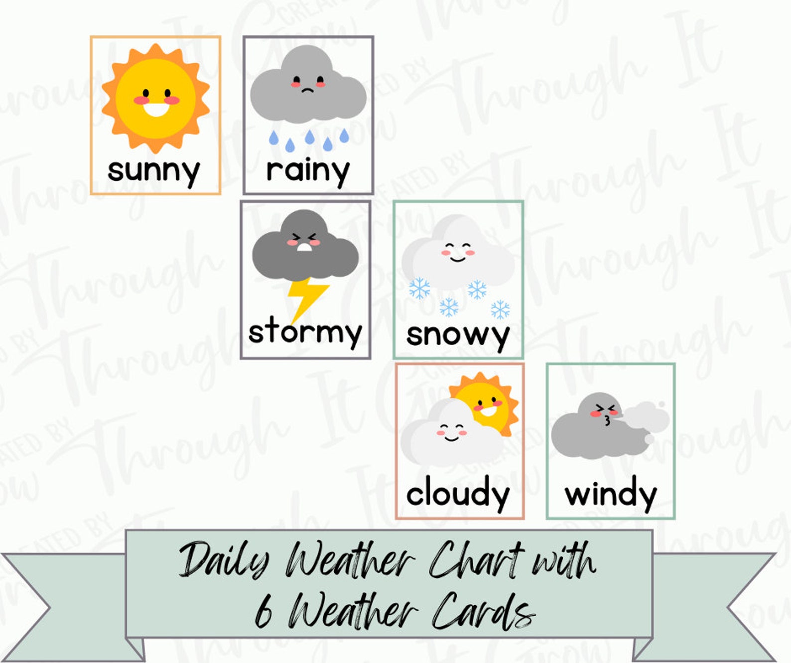 Weather Chart - Preschool Morning Focus - Circle Time Learning ...