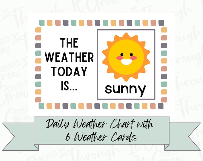 Weather Chart Printable - Weather Chart for Preschool - Today's Weather ...