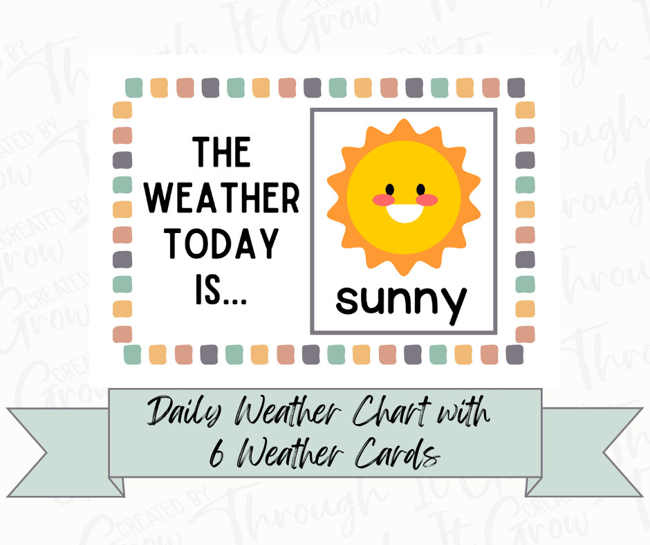 Weather Chart - Preschool Morning Focus - Circle Time Learning ...
