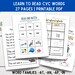 Learn to Read Sight Word Worksheets CVC Words Kindergarten Curriculum ...