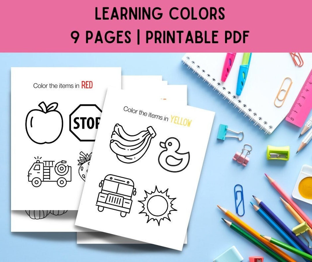 Color of the Week - Learn Colors -pre-k Curriculum Worksheets ...