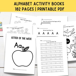 Preschool Letters of the Week - Alphabet Curriculum Worksheets- Trace ...