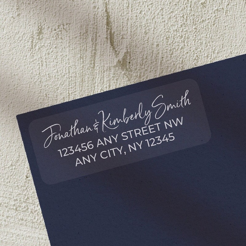 Clear Return Address Labels - Etsy