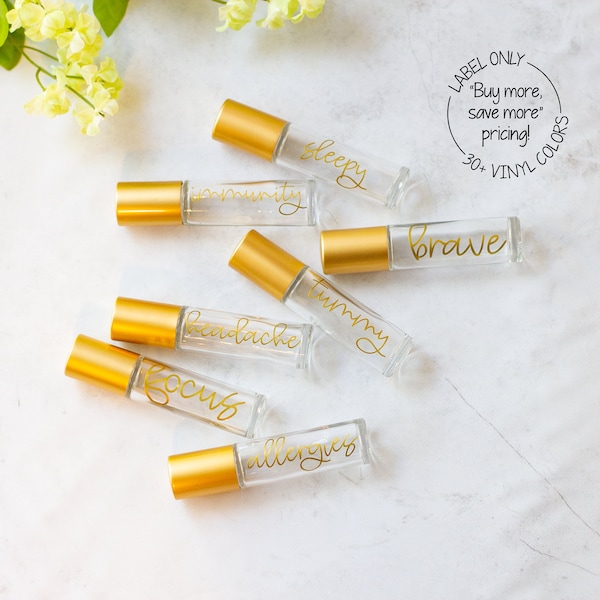 Roller Bottle Labels - Etsy