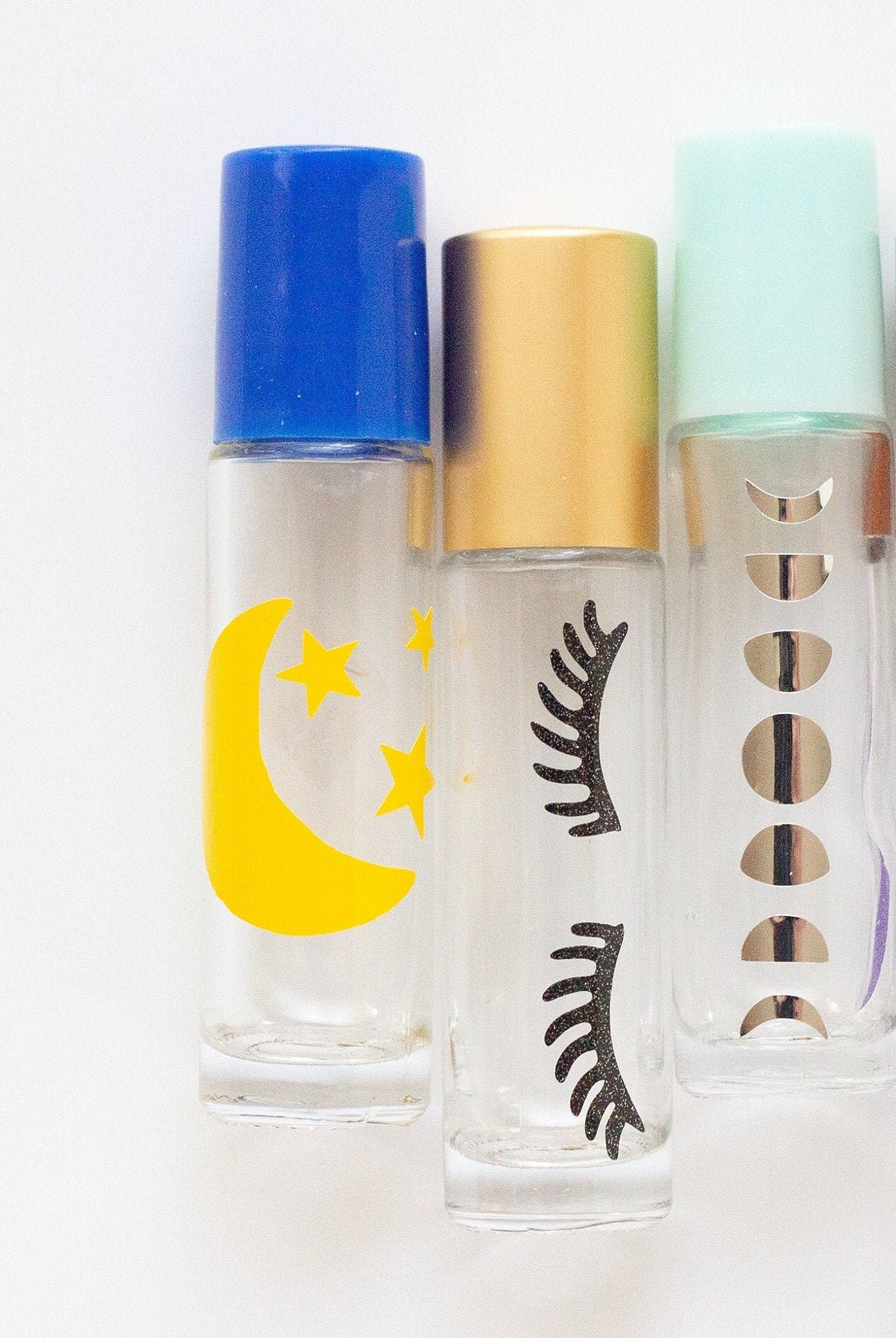 10 Ml Sticker Moon Phases Label Only Roller Ball Label - Etsy
