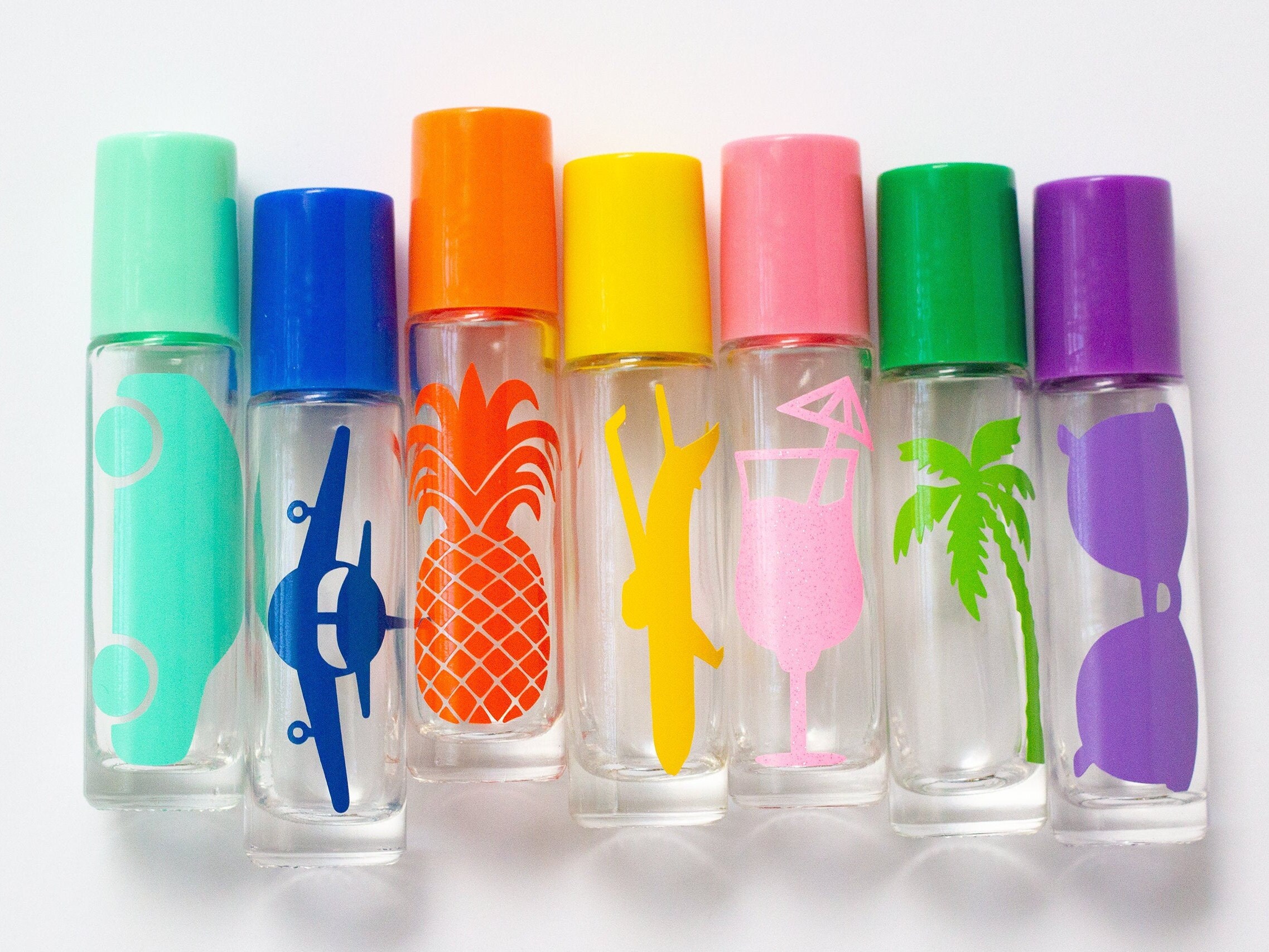 10 Ml Sticker Cocktail Glass Label Only Roller Ball - Etsy