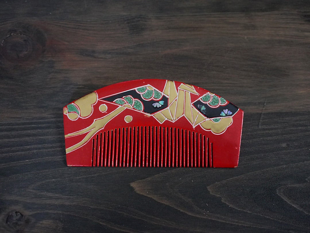 Japanese Secondhand Hair Comb, Used Hair Accessory for Kimono, Kushi ...