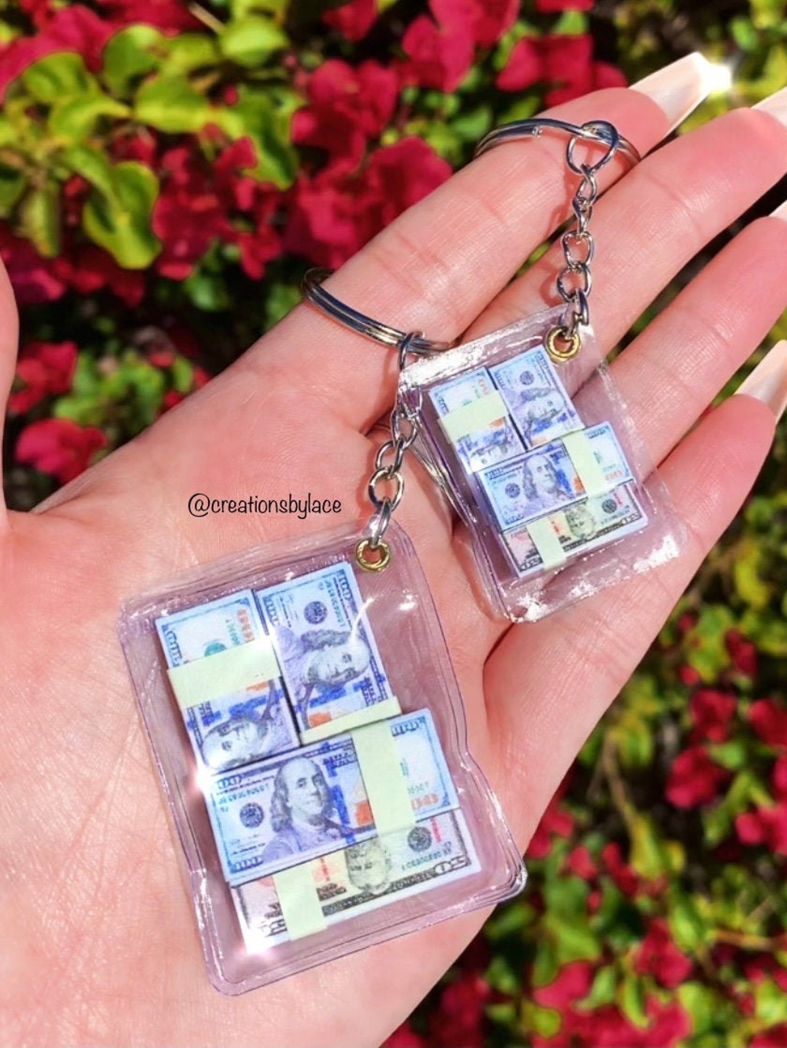 Handmade Mini Money Stack Bag Charms Manifesting Money Bags - Etsy
