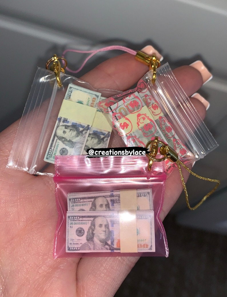 Pink Lucky Money Stack Bag Charm NEW / Lucky Limited Edition Money Bag ...