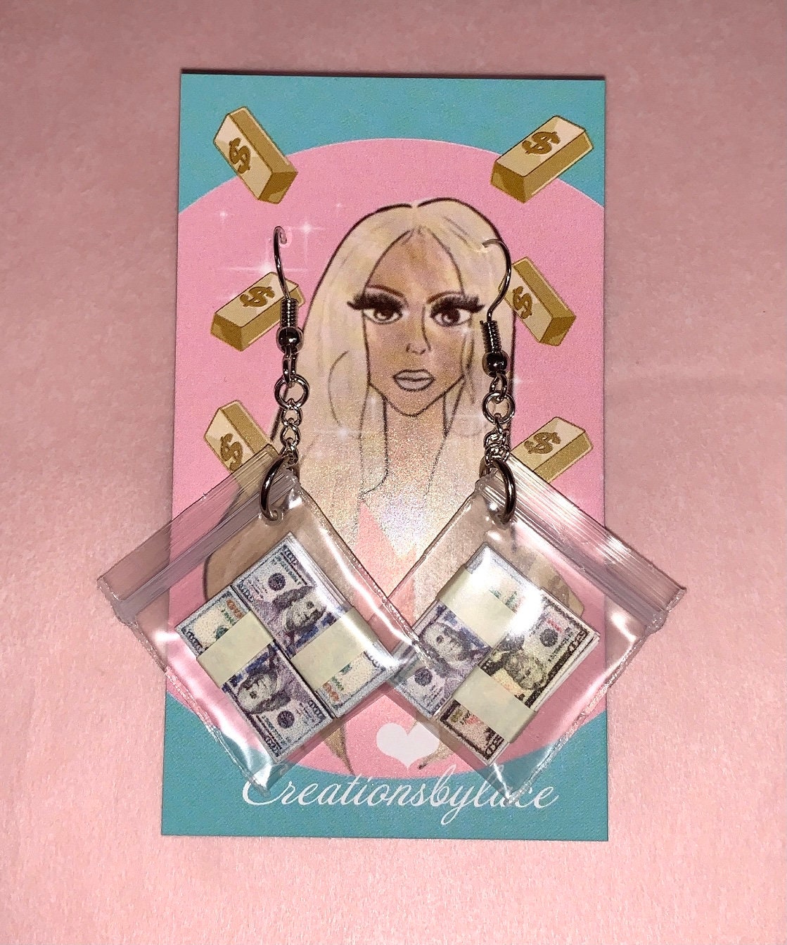 New Manifesting Money Earrings Quality Handmade Designs. - Etsy UK