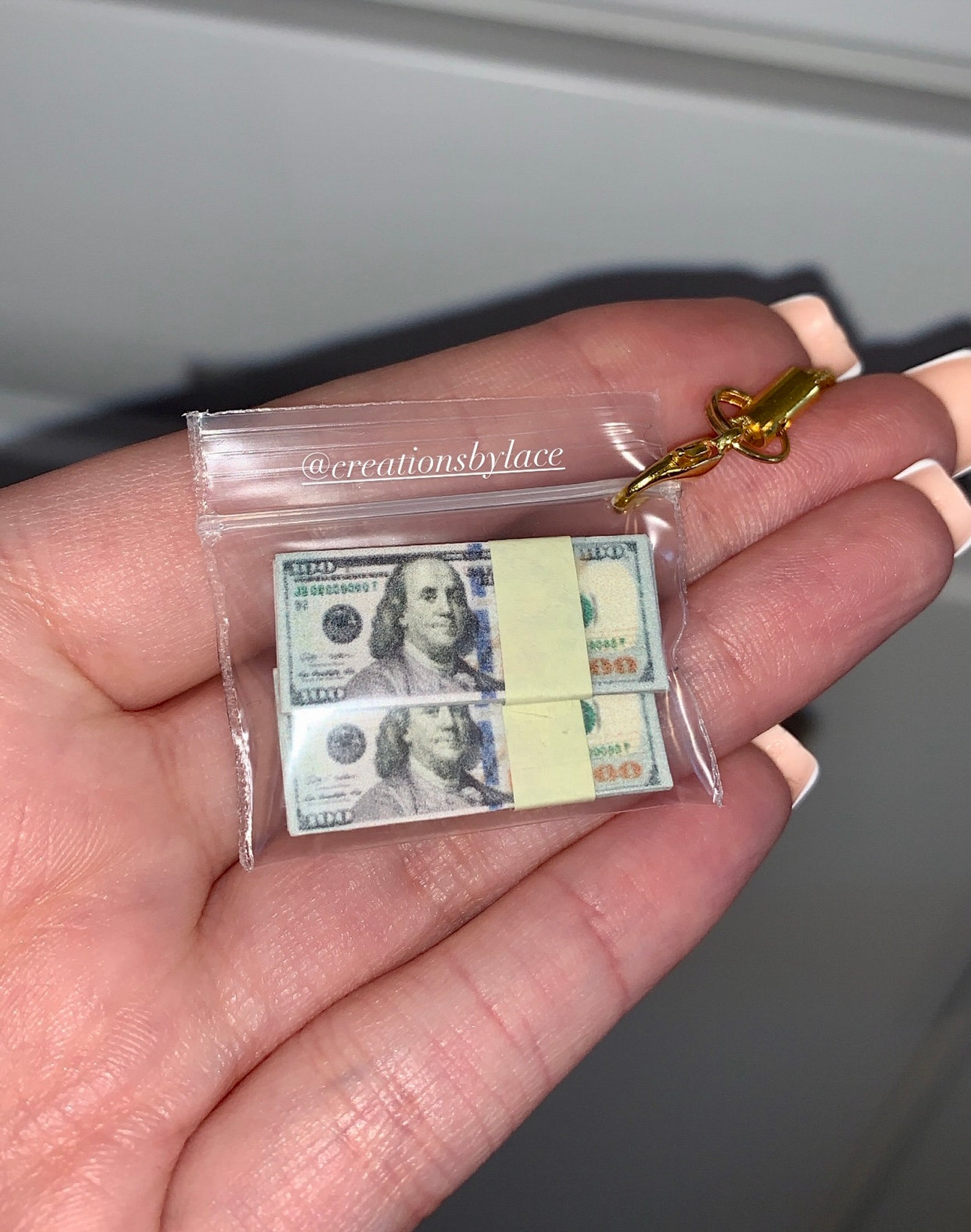 Pink Lucky Money Stack Bag Charm NEW / Lucky Limited Edition Money Bag ...