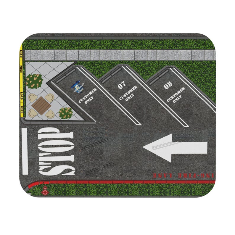 1:64 Scale Parking Lot Mouse Pad (rectangle) - Etsy
