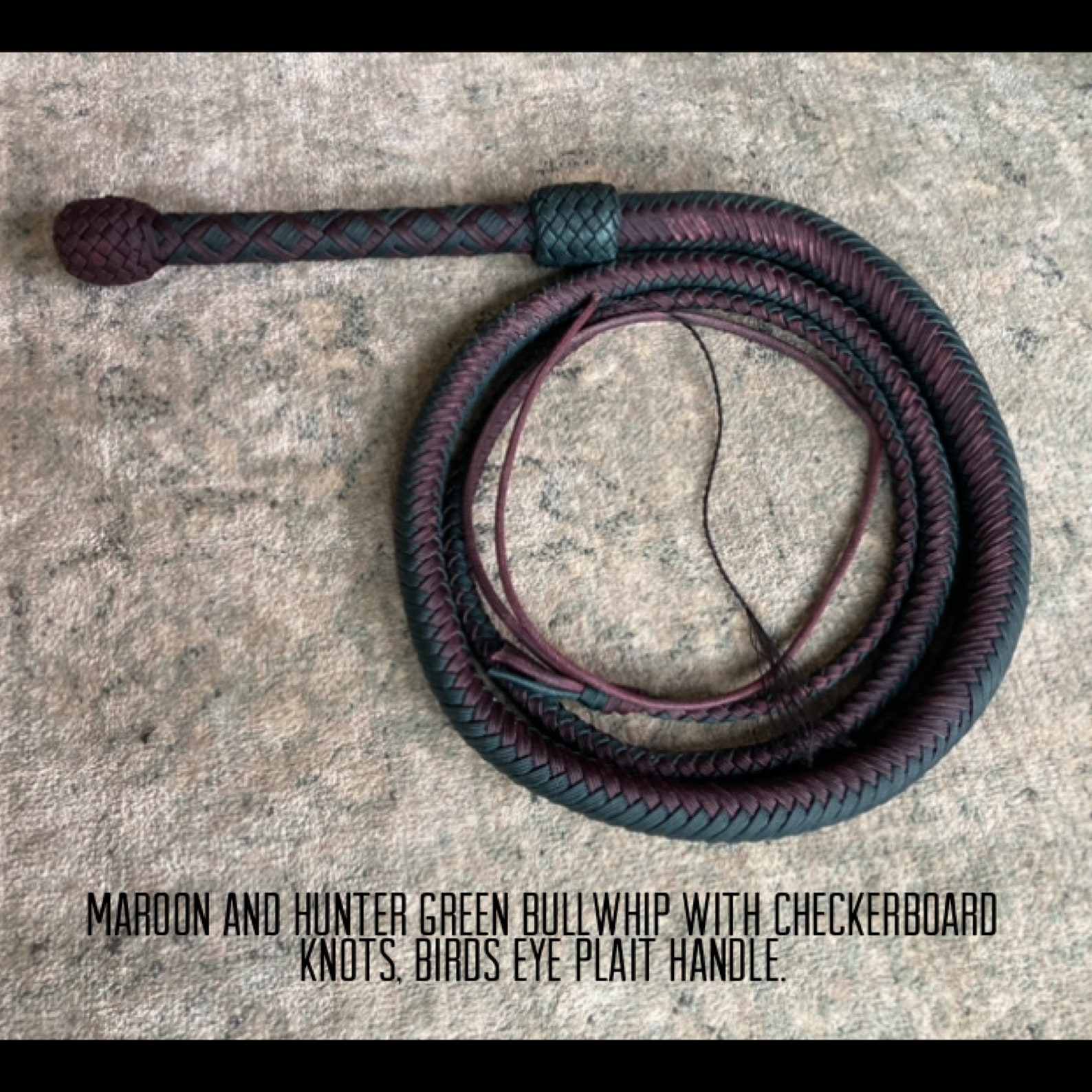 Custom American Made Bullwhips Custom Made to Order Sixteen Plait Six ...