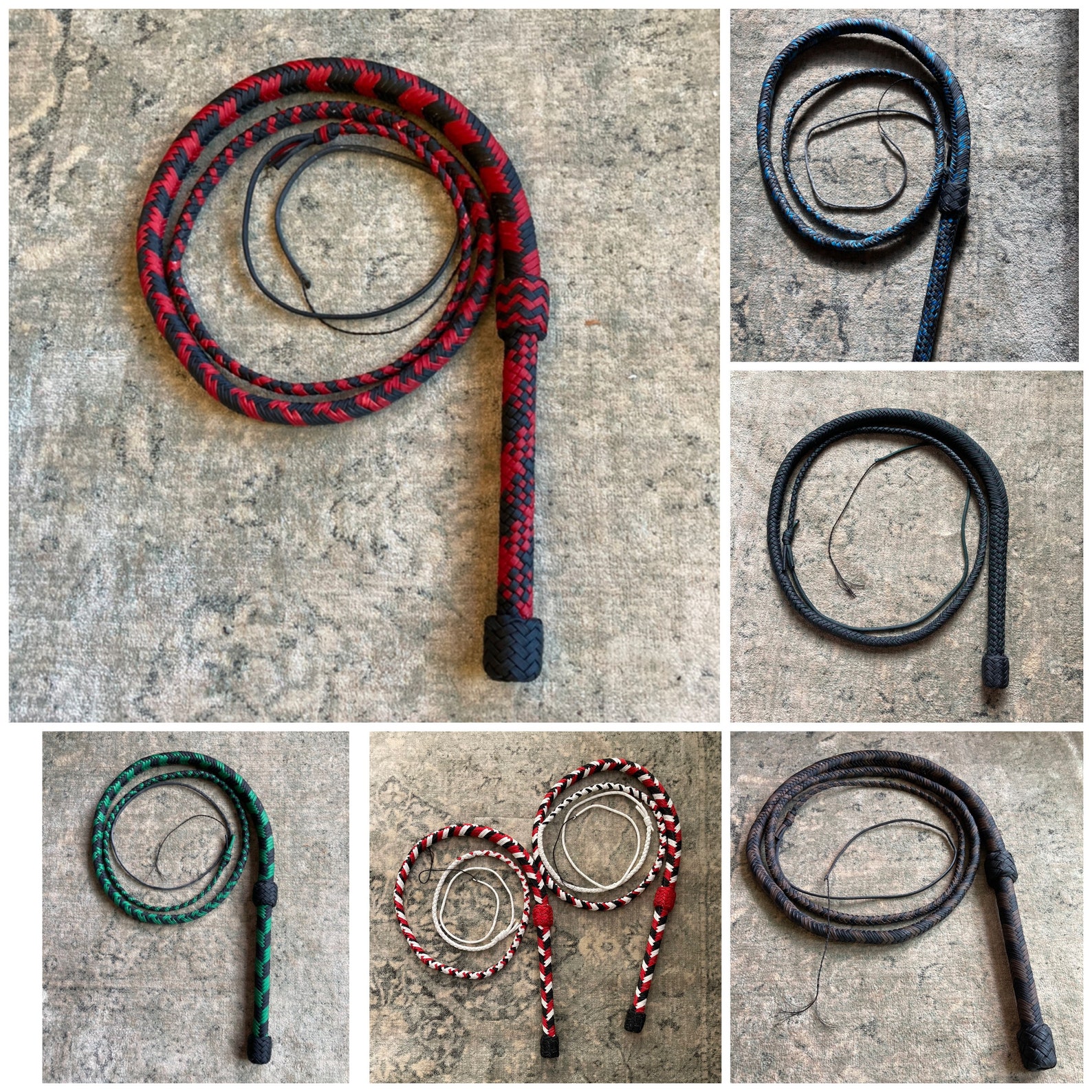 Custom American Made Bullwhips Custom Made to Order Sixteen Plait Six ...