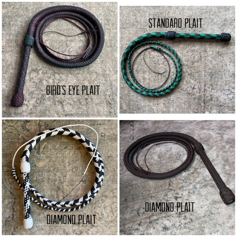 Custom American Made Bullwhips Custom Made to Order Sixteen Plait Six ...