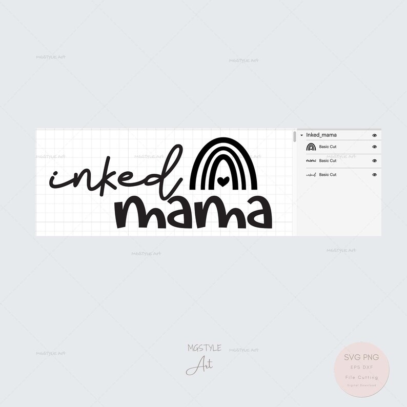 Inked Mama Svg, Inked Mom Svg, Tattoo SVG, Funny Mom Svg, Mother's Day ...