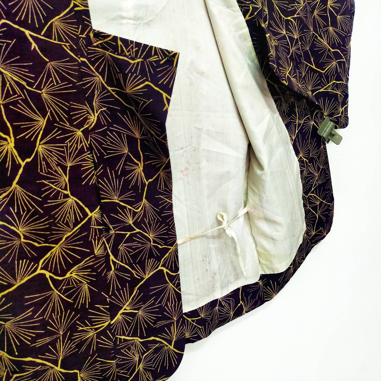 Vintage Kimono Haori Michiyuki Pattern/ Crepe Fabric/ Short - Etsy