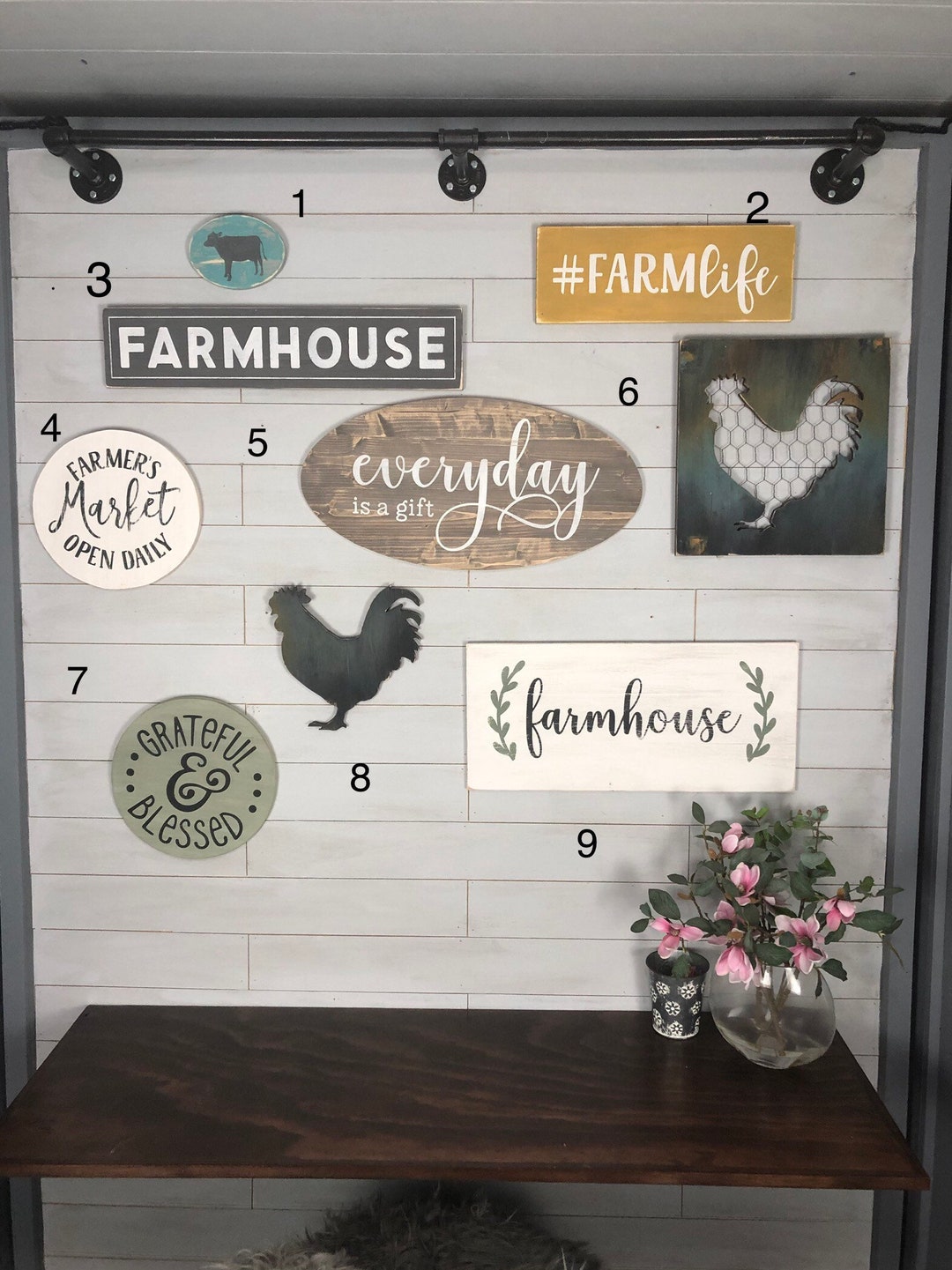 Gallery Wall, Farmhouse Gallery Wall, Mix and Match Gallery Wall ...