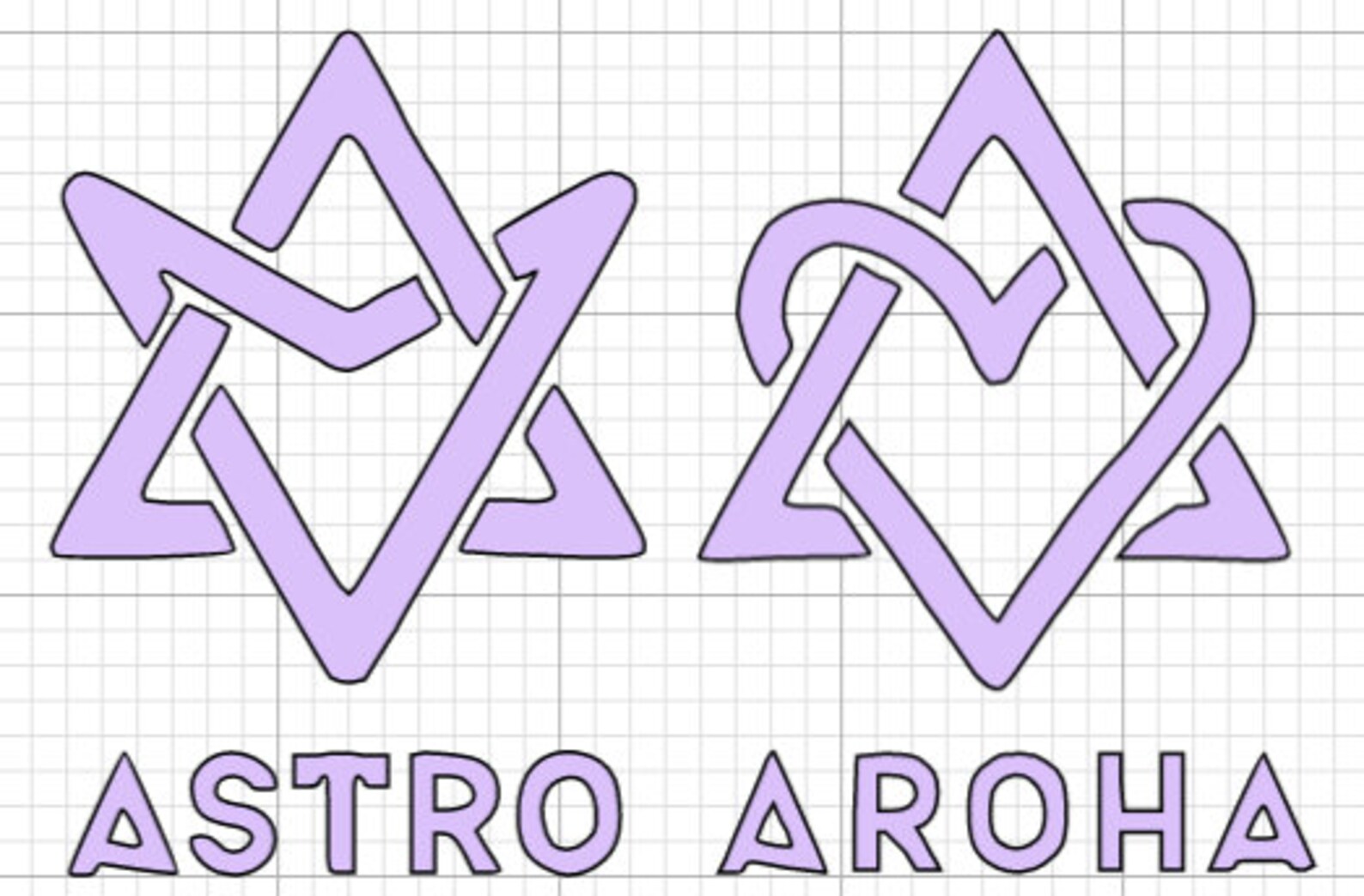 Astro Aroha Logo Decal K-pop MJ Jinjin Cha Eunwoo Moonbin - Etsy UK