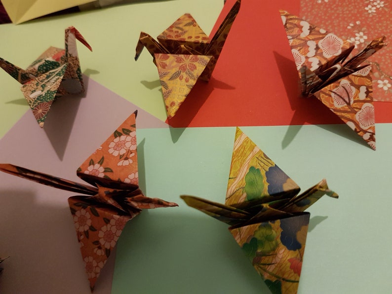 Beautiful Origami Crane Garland Made to Order.buy 3 a 4th One - Etsy