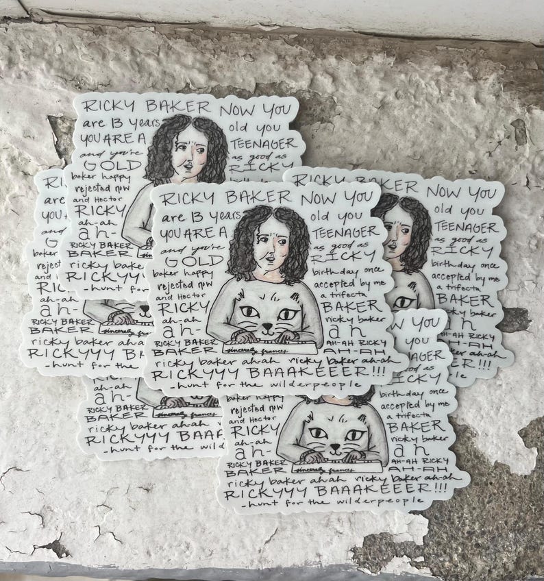 Ricky Baker Birthday Song, Bella, Hunt for the Wilderpeople - Etsy