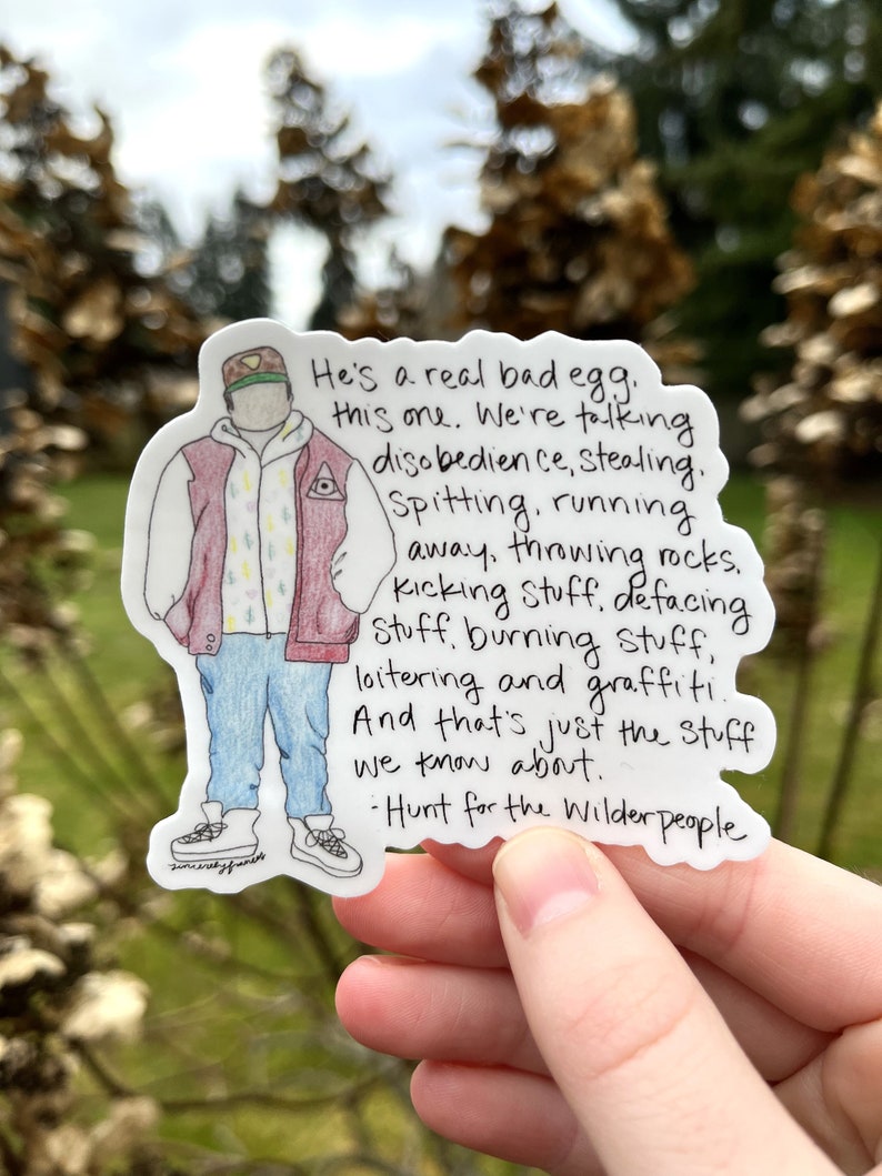 Hunt for the Wilderpeople Ricky Baker Vinyl Sticker - Etsy
