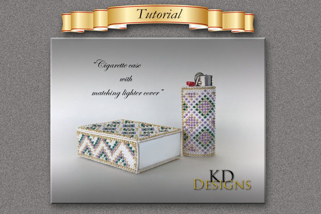 Tutorial/pattern for "beaded Cigarette Case" With Matching Lighter ...