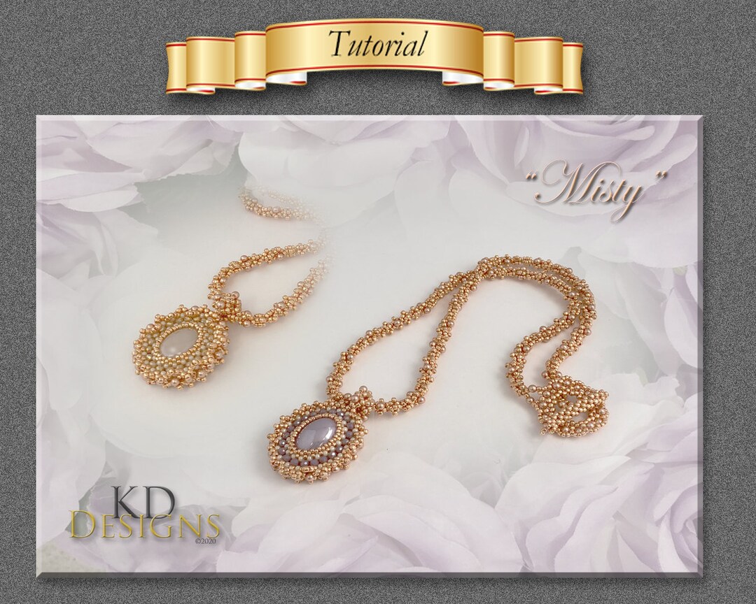 Tutorial/pattern for "misty" 2 Sided Pendent - Etsy