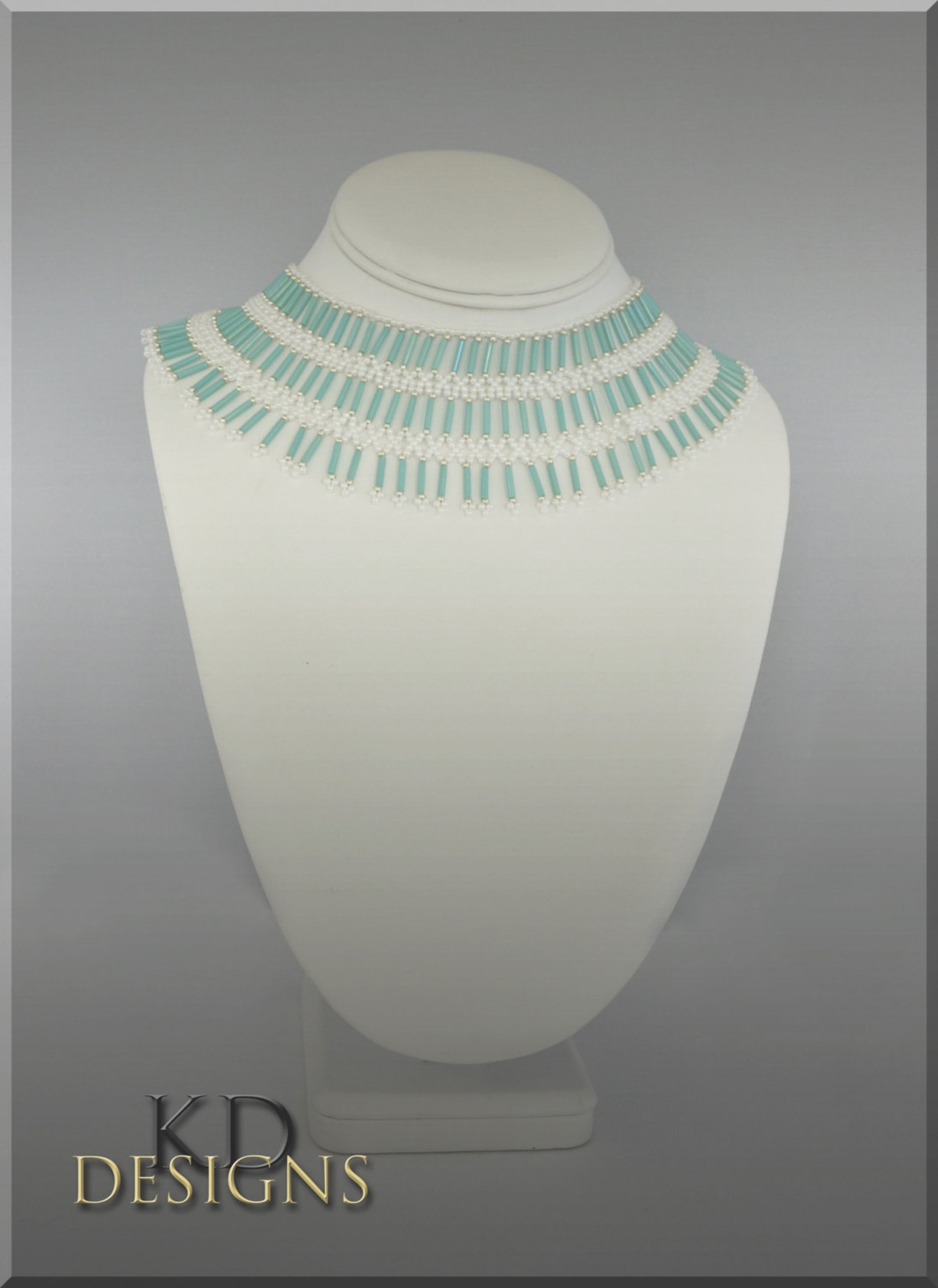 Beaded Net Necklace Pattern | Etsy