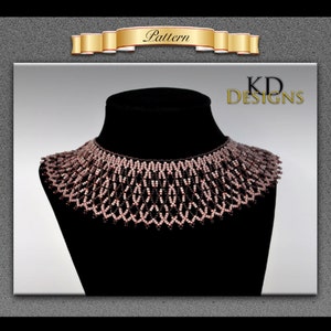 Beaded Net Necklace Pattern - Etsy