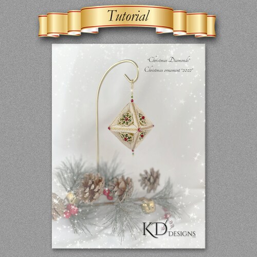 Pattern / Tutorial Beaded Christmas Ornament - Etsy