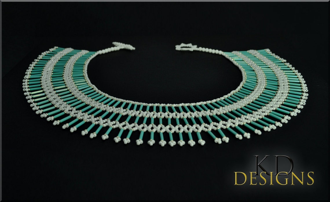 Beaded Net Necklace Pattern - Etsy