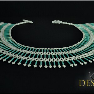 Beaded Net Necklace Pattern - Etsy