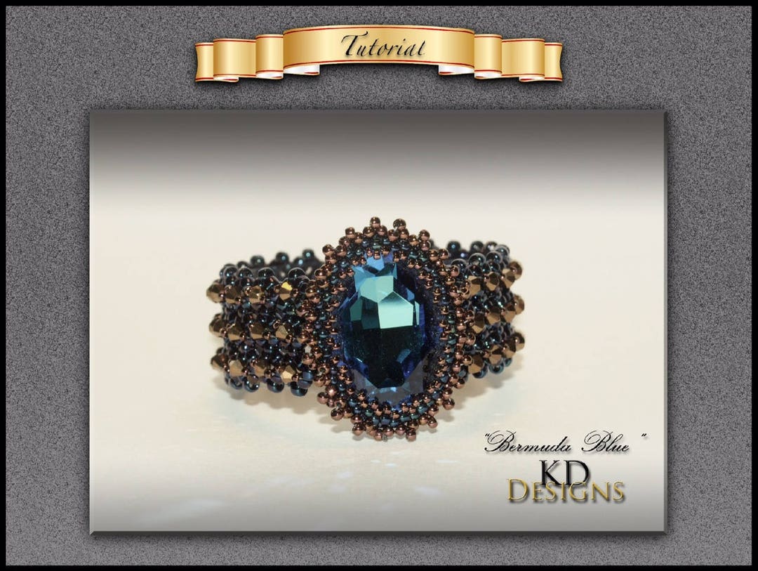 Tutorial/pattern for "bermuda Blue" Bracelet - Etsy