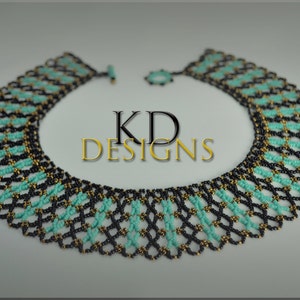 Beaded Net Necklace - Etsy