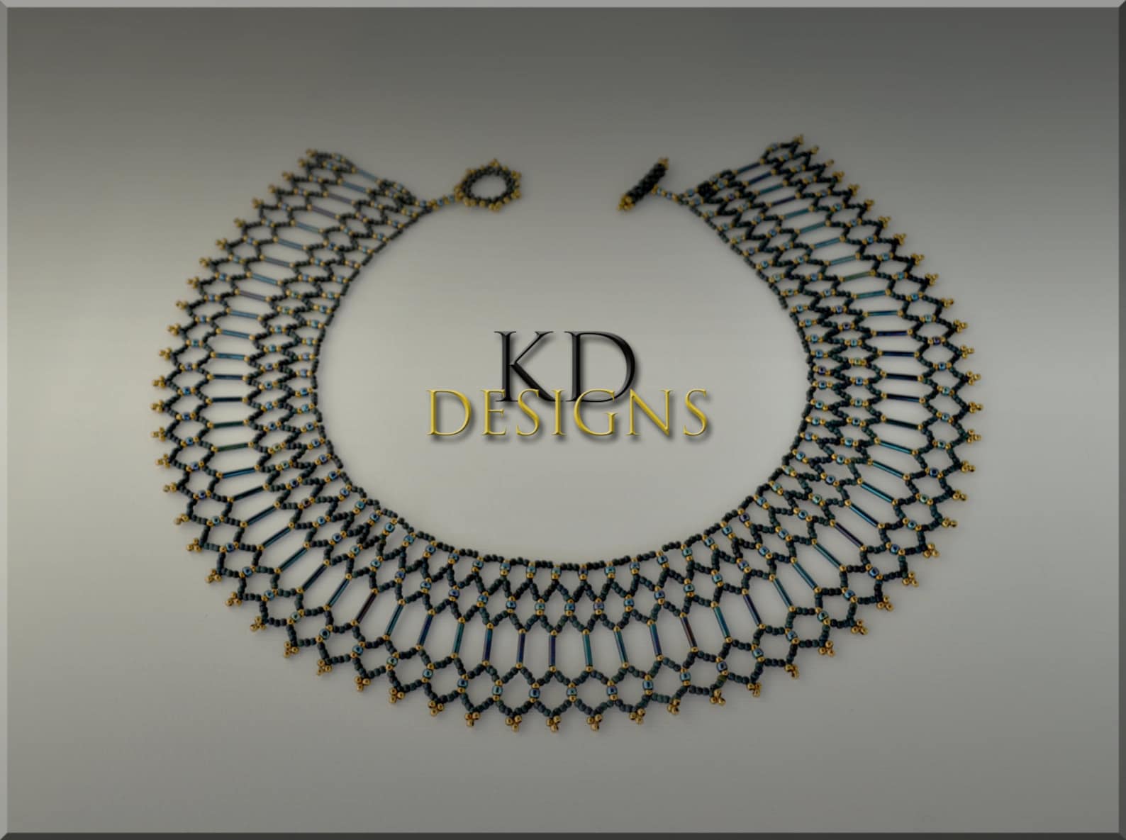 Beaded Net Necklace Pattern - Etsy