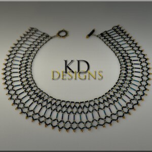 Beaded Net Necklace Pattern - Etsy